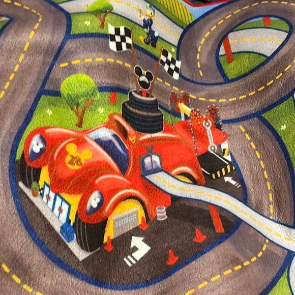 Disney | Toys | Mickey Mouse Hot Wheel Rug | Poshmark